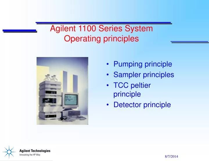 PPT - Agilent 1100 Series System Operating principles PowerPoint ...