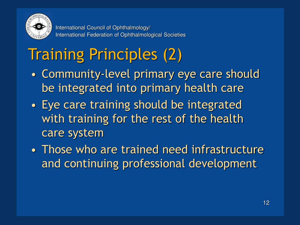 PPT - A Critical Challenge for Ophthalmology: Enhancing Training To ...