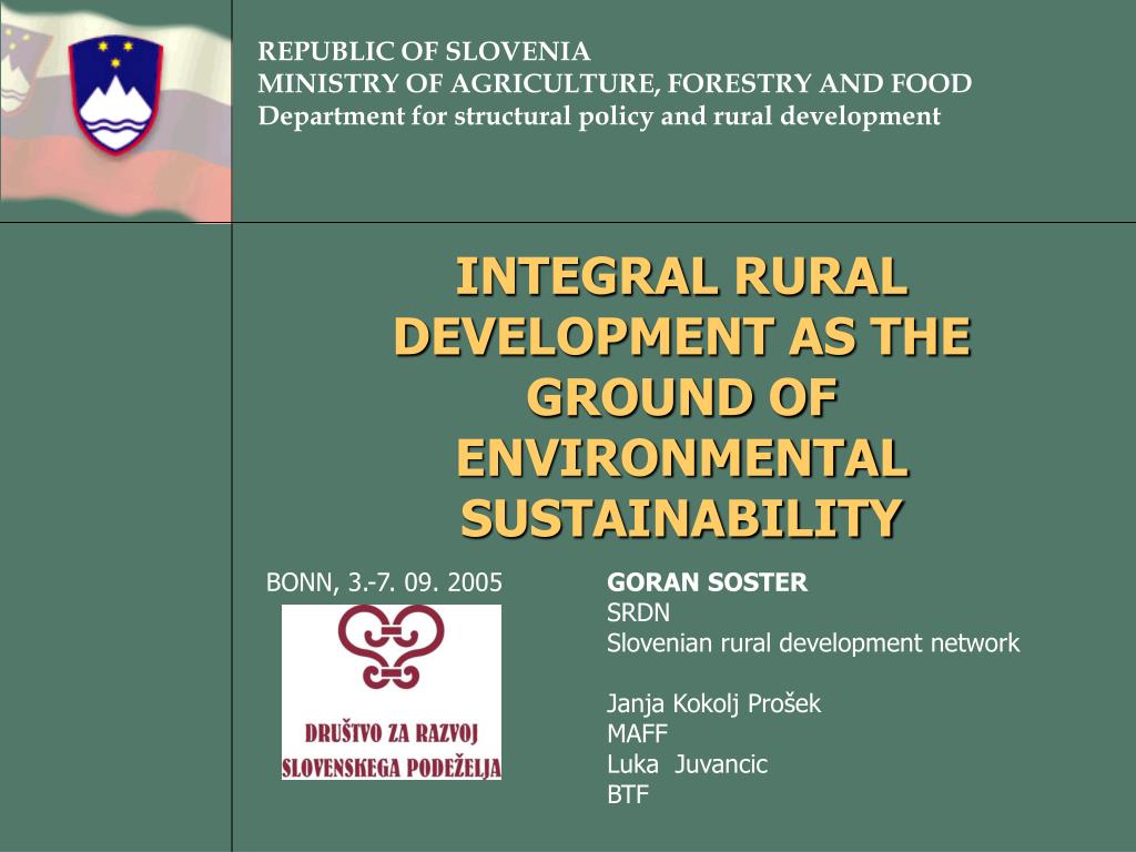 PPT - INTEGRAL RURAL DEVELOPMENT AS THE GROUND OF ENVIRONMENTAL ...