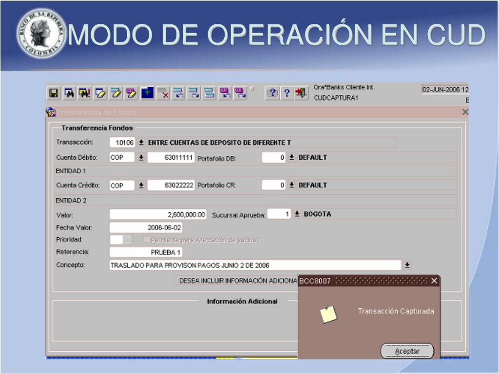 PPT - MECANISMOS PARA LA AGILIZACIÓN DE LA LIQUIDACIÓN DE OPERACIONES ...