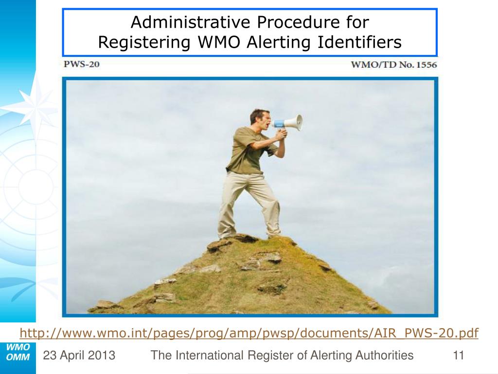 PPT - The International Register of Alerting Authorities PowerPoint ...