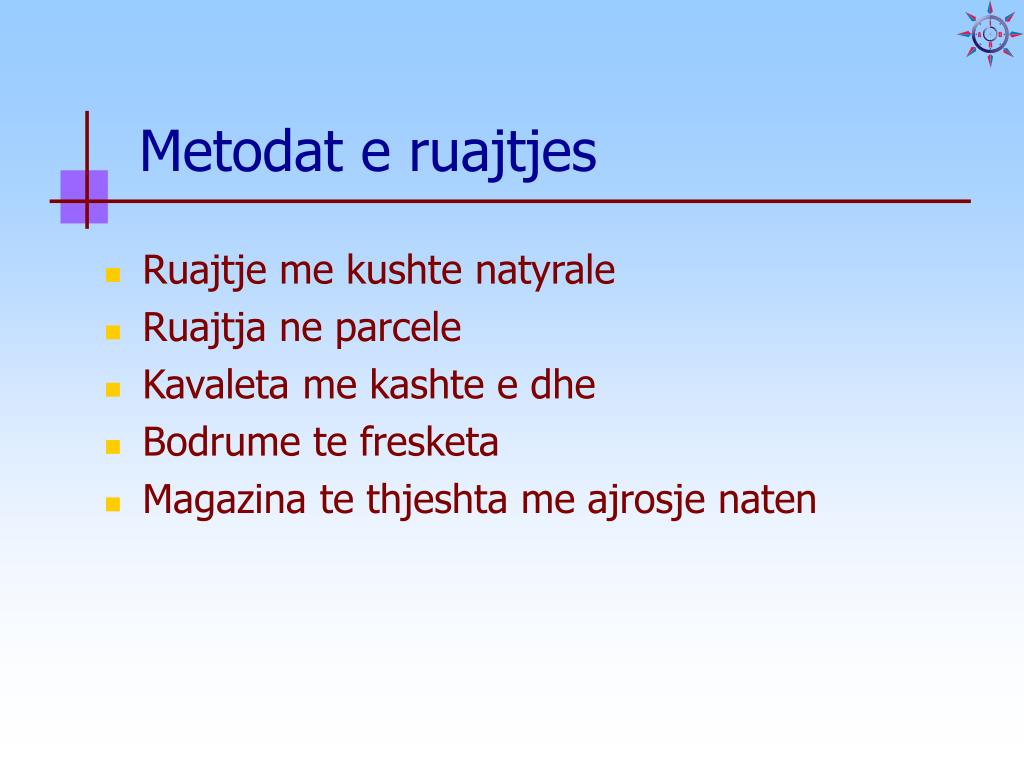 PPT - Teknologji e pasvjeljes (postharvest) per mollen PowerPoint ...
