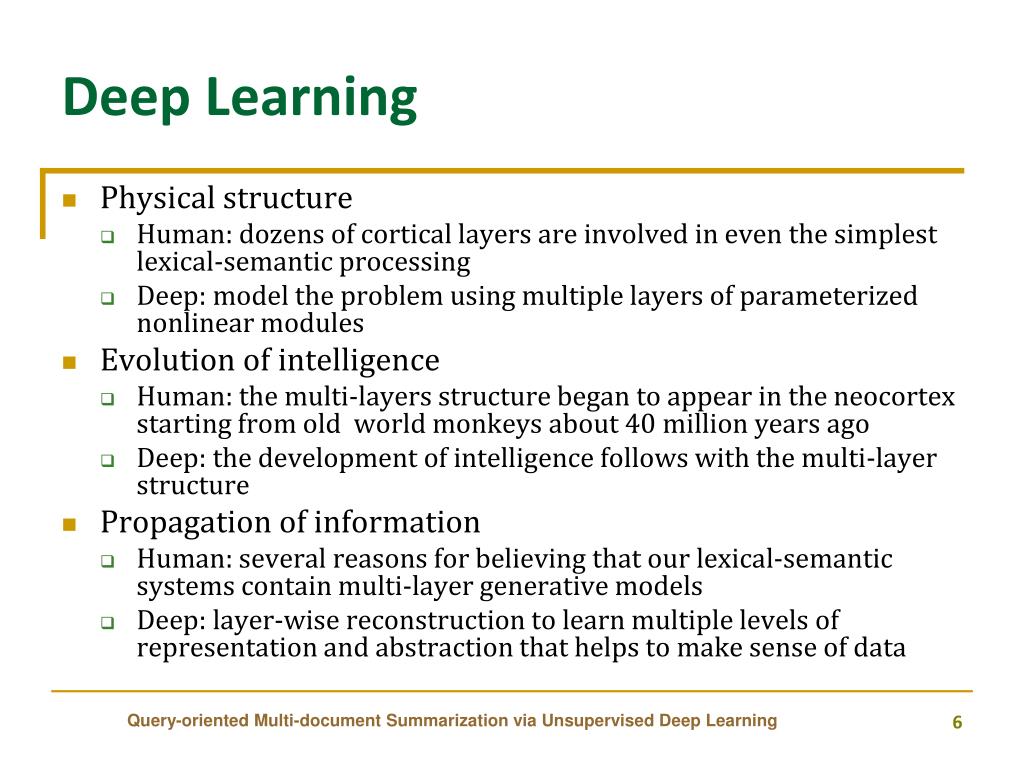 Ppt Query Oriented Multi Document Summarization Via Unsupervised Deep Learning Powerpoint