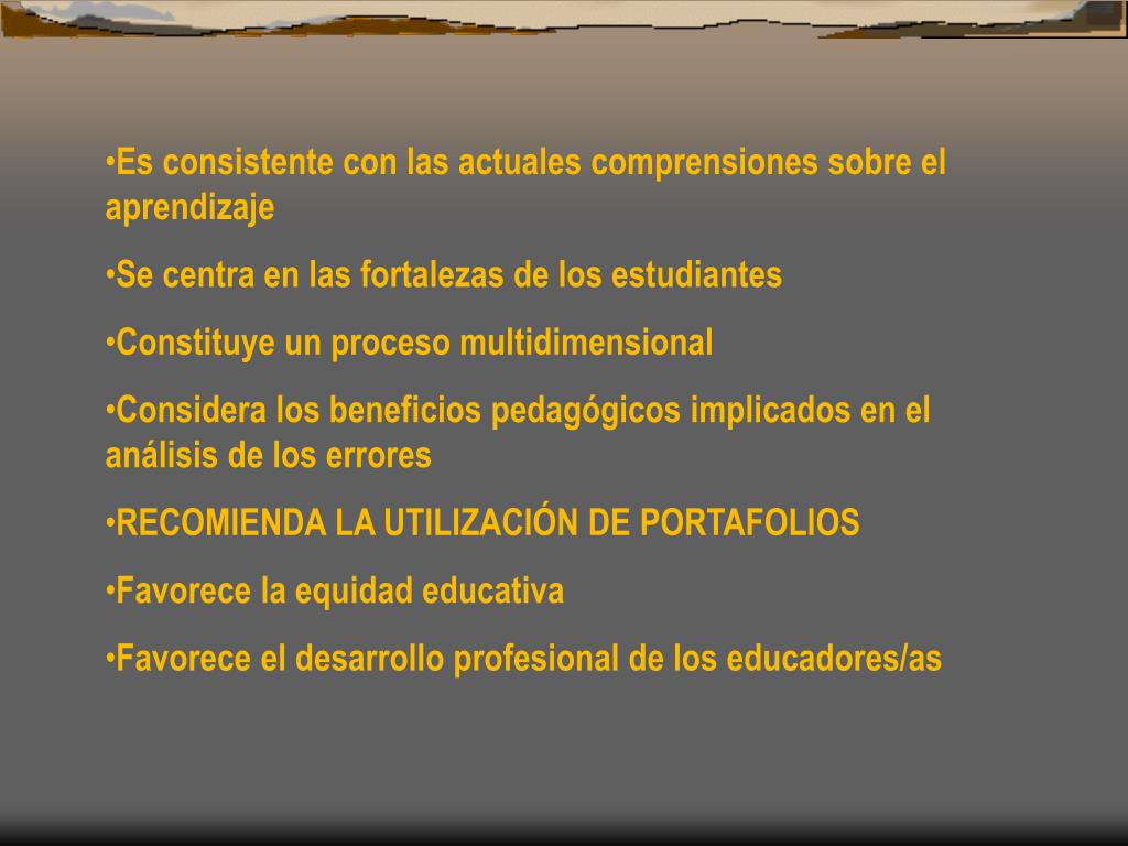 PPT - LA EVALUACIÓN AUTÉNTICA DE LOS APRENDIZAJES PowerPoint ...