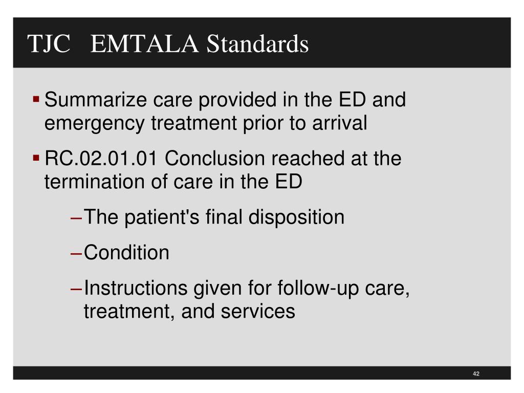 PPT - EMTALA Update 2013 Emergency Medical Treatment and Labor Act Part ...