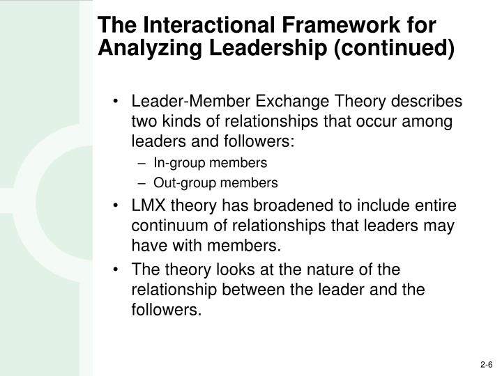 PPT - Leadership Involves an Interaction Between the Leader, the ...
