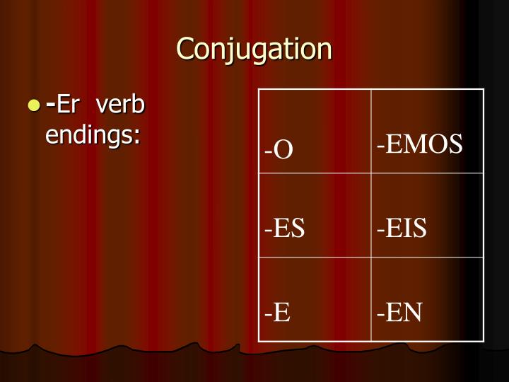 PPT - Conjugation PowerPoint Presentation - ID:2980653