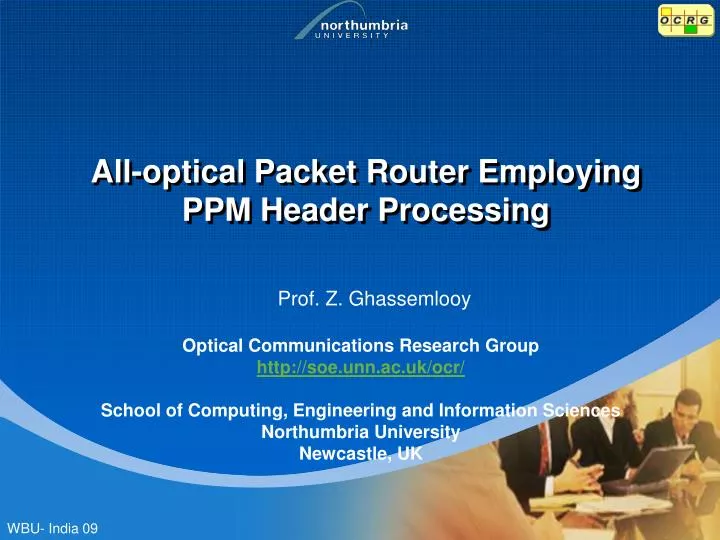 PPT - All-optical Packet Router Employing PPM Header Processing PowerPoint Presentation - ID:2981034