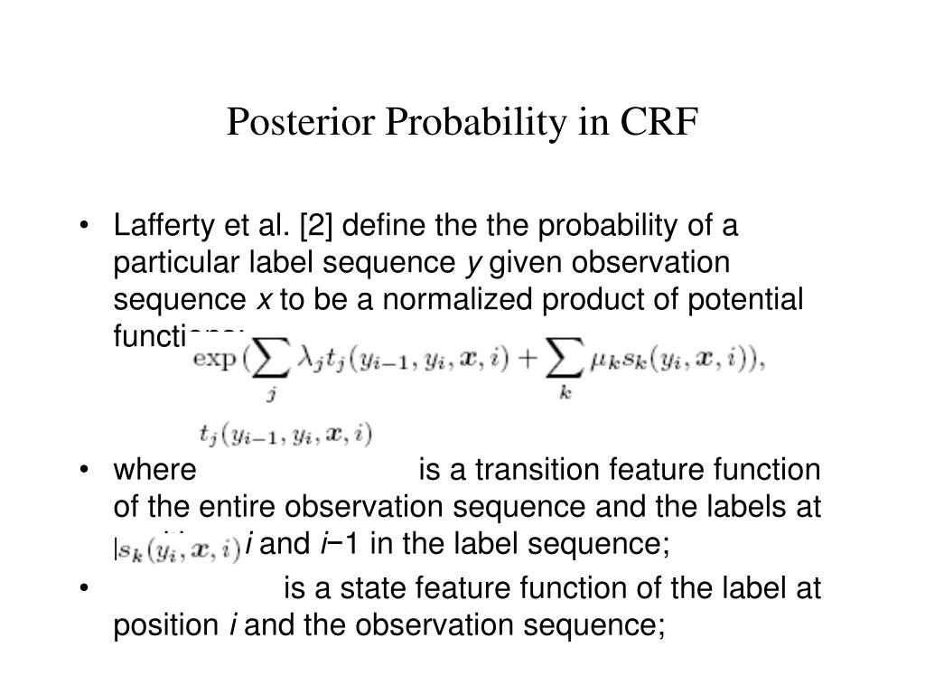 Ppt A Dynamic Conditional Random Field Model For Object Segmentation In Image Sequences