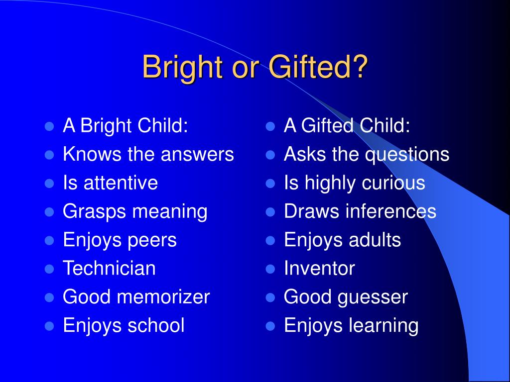 PPT - Gifted Education for Middle School Children PowerPoint ...
