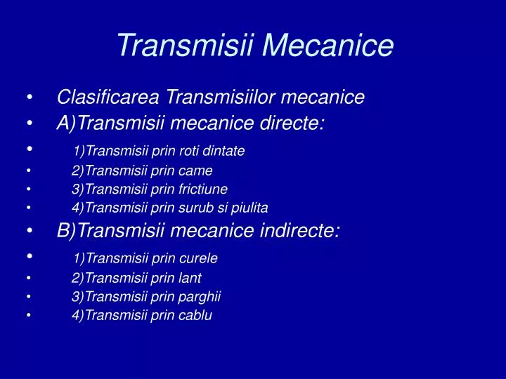 PPT - Transmisii Mecanice PowerPoint Presentation, free download - ID ...