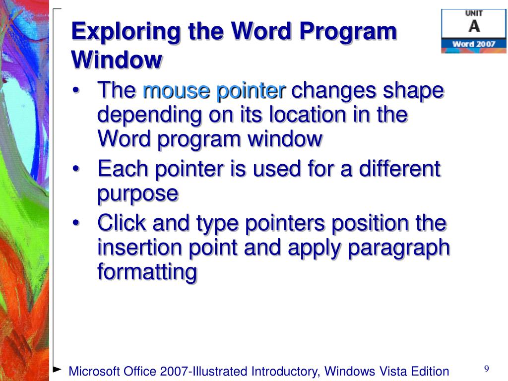 PPT - Microsoft Office 2007- Illustrated Introductory, Windows Vista ...