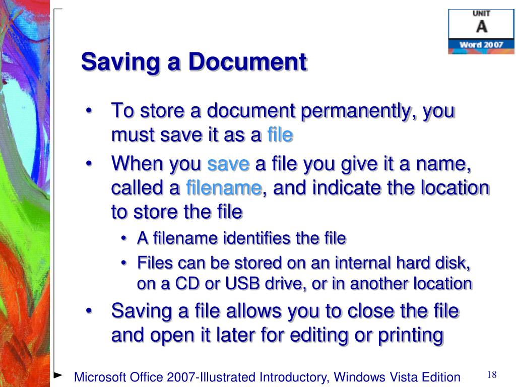 PPT - Microsoft Office 2007- Illustrated Introductory, Windows Vista ...