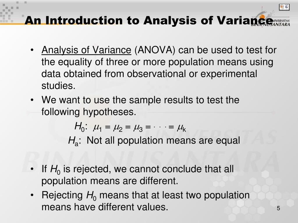 PPT - Pertemuan 1 9 Analisis Varians Klasifikasi Satu Arah PowerPoint Presentation - ID:2982091