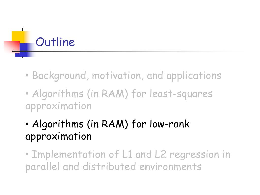 Ppt Theory And Some Practice Of Randomized Algorithms For Matrices And Data Powerpoint