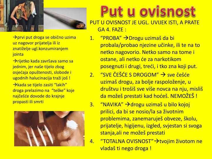 PPT - OVISNOST O DROGAMA PowerPoint Presentation - ID:2982968