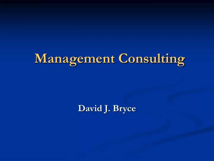 PPT - Management Consulting PowerPoint Presentation, free download - ID ...