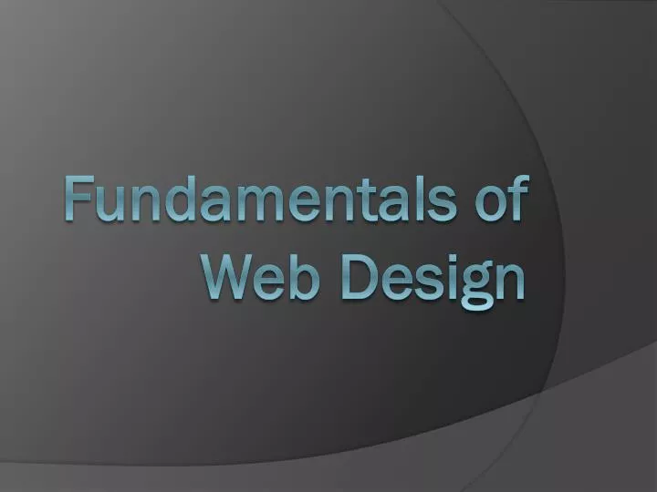 PPT - Fundamentals of Web Design PowerPoint Presentation, free download ...