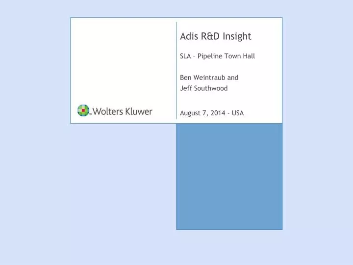 PPT - Adis R&D Insight PowerPoint Presentation, free download - ID:2984083