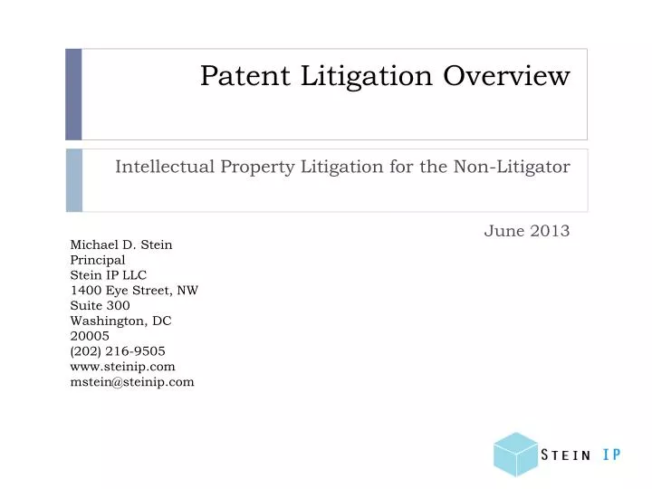 PPT - Patent Litigation Overview PowerPoint Presentation, free download ...