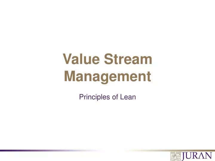 PPT - Value Stream Management PowerPoint Presentation, free download ...