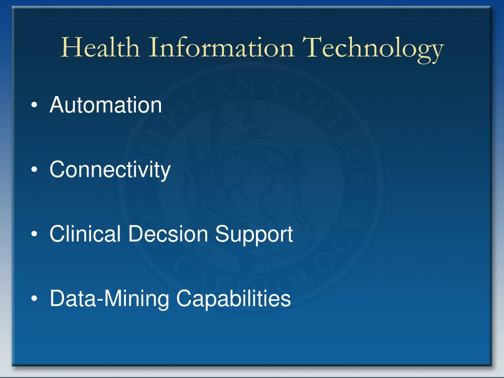 PPT - Health Information Technology : Federal Support for Adoption ...