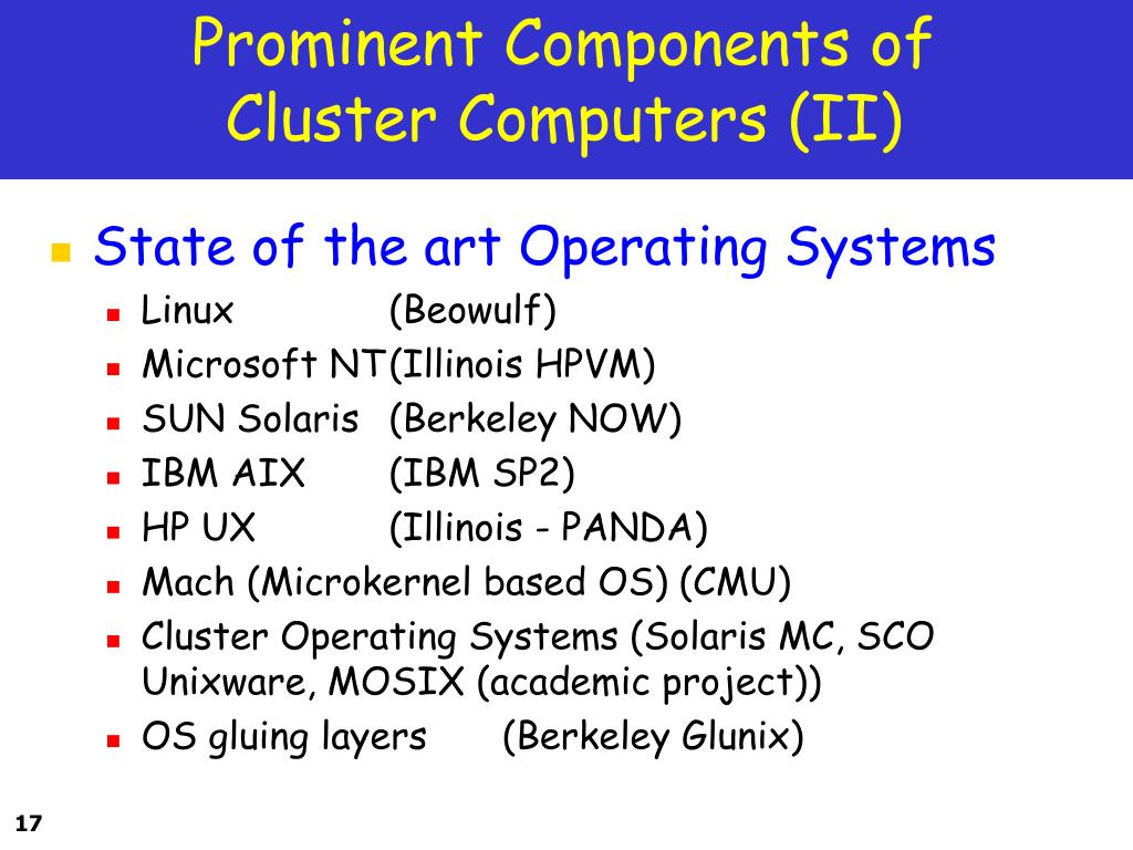 PPT - High Performance Cluster Computing Architectures and Systems ... PPT - High Performance Cluster Computing Architectures and Systems ...