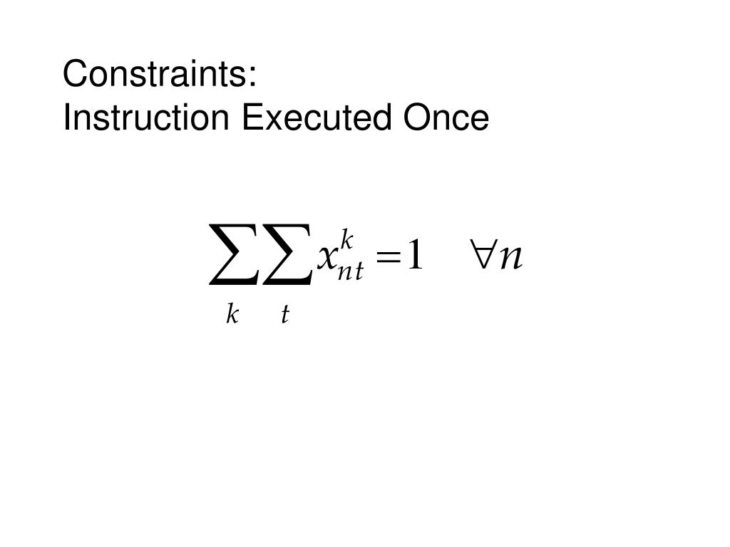 Ppt An Integer Programming Approach To Instruction Scheduling Powerpoint Presentation Id2985163