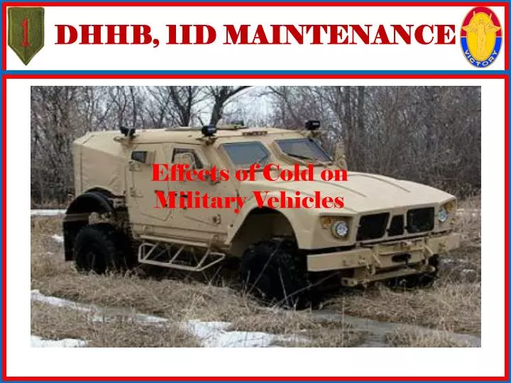 PPT - DHHB, 1ID MAINTENANCE PowerPoint Presentation, free download - ID ...