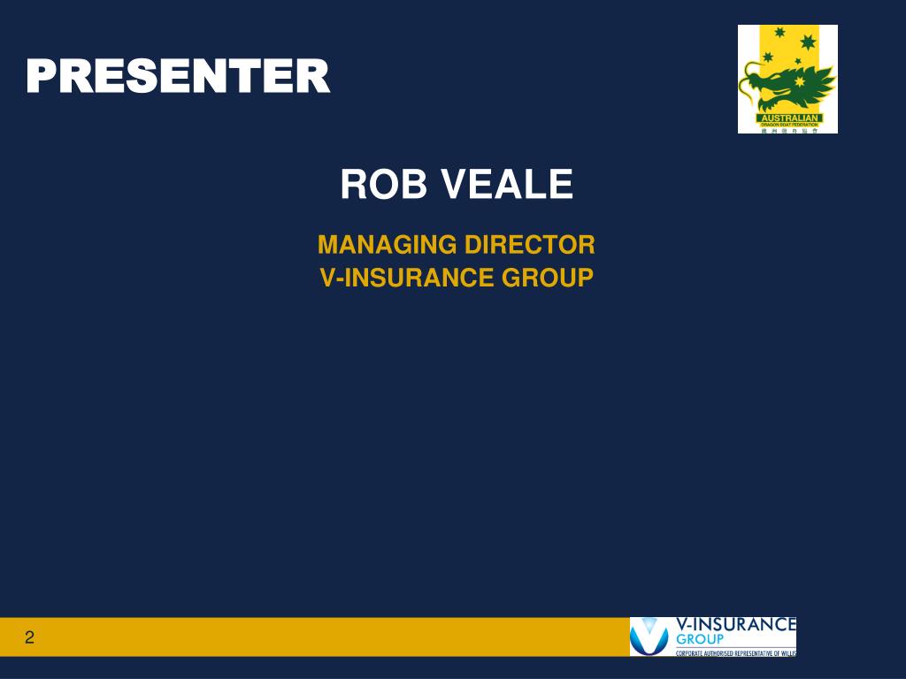 PPT - AUSTRALIAN DRAGON BOAT FEDERATION INSURANCE PRESENTATION ...