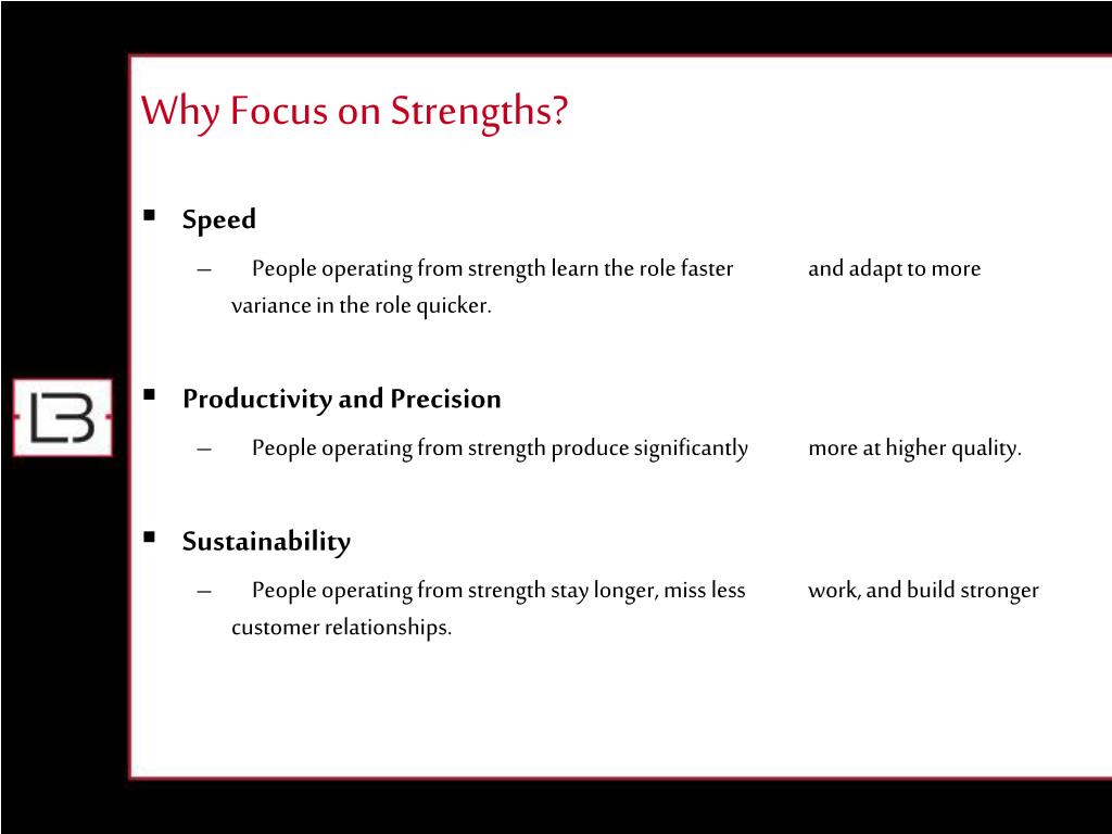 PPT - Strengths Based Leadership: Leveraging Talent for Organizational ...