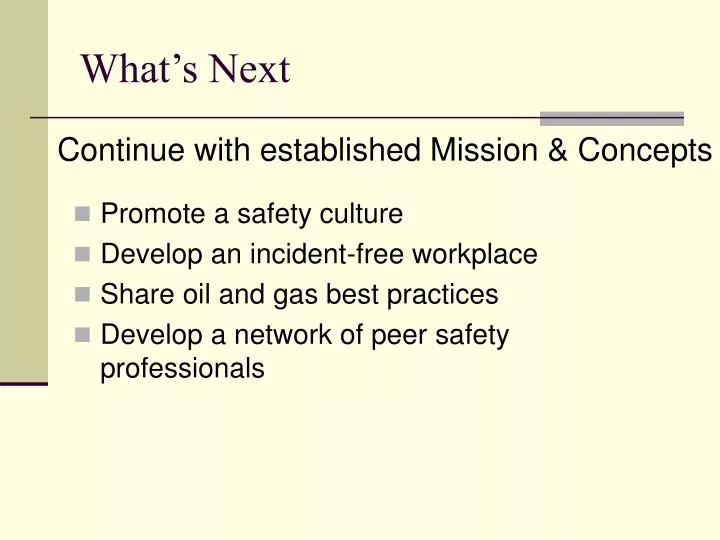PPT - What’s Next PowerPoint Presentation, free download - ID:2986534