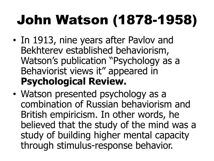 PPT - Birth of Behaviorism PowerPoint Presentation - ID:2987343
