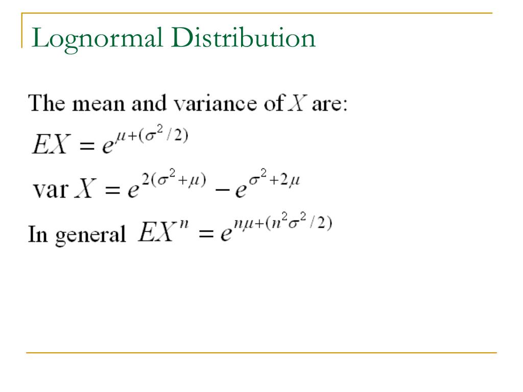 Ppt Continuous Distribution Beta Cauchy Lognormal And Double