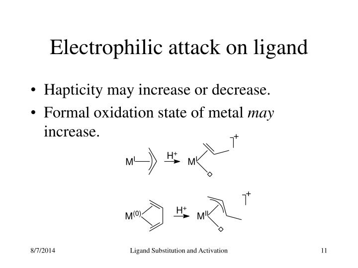 PPT - Ligand substitution reactions: dissociative PowerPoint ...