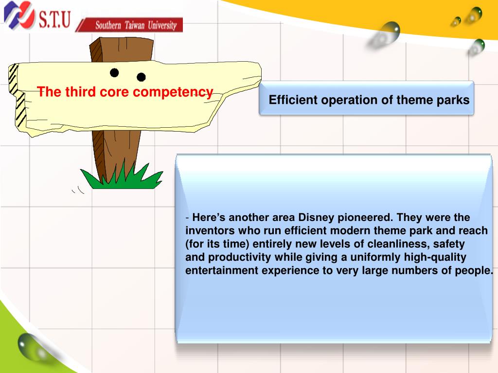 PPT - THE WALT DISNEY COMPANY THE CORE COMPETENCIES PowerPoint ...
