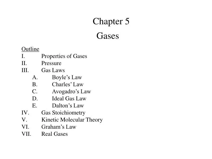PPT - Gases PowerPoint Presentation, free download - ID:2987942