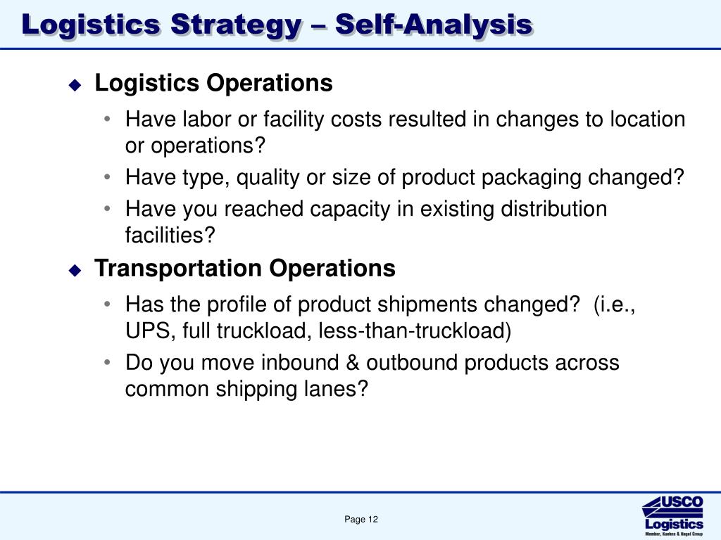 PPT - Logistics: 21 st Century Competitive Advantage How good are you ...