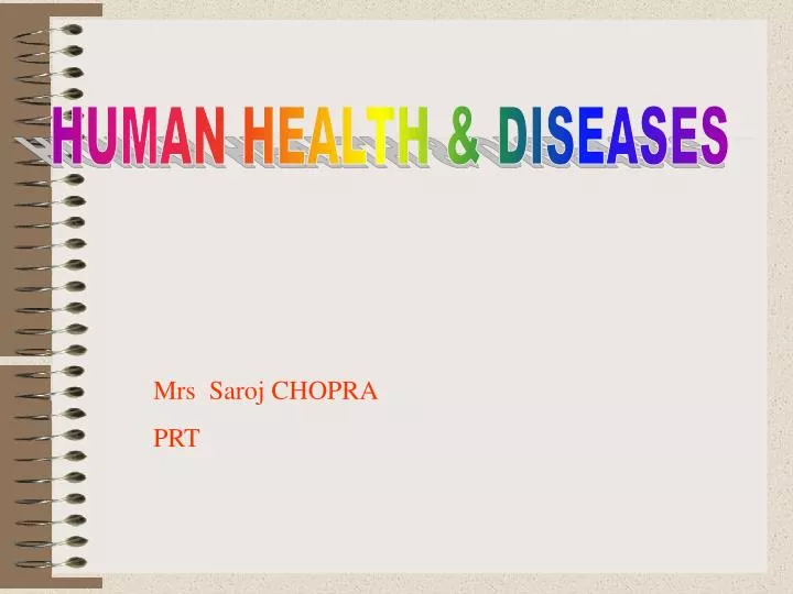 PPT - HUMAN HEALTH & DISEASES PowerPoint Presentation, free download ...