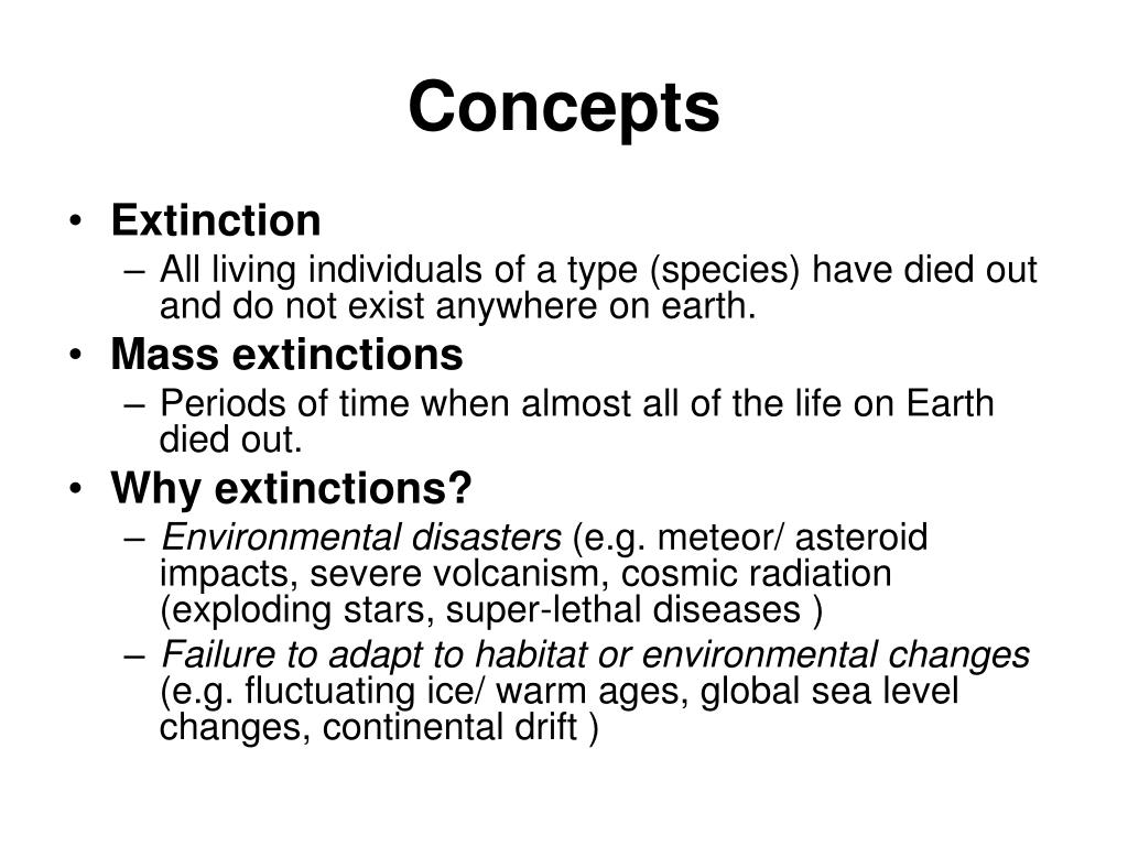 PPT - THEORIES OF MASS EXTINCTION Defining concepts and theories ... PPT - THEORIES OF MASS EXTINCTION Defining concepts and theories ...