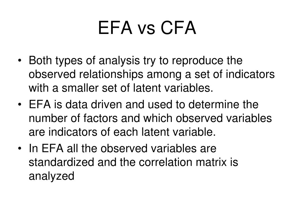 PPT - Measurement Models: Exploratory and Confirmatory Factor Analysis ... PPT - Measurement Models: Exploratory and Confirmatory Factor Analysis ...