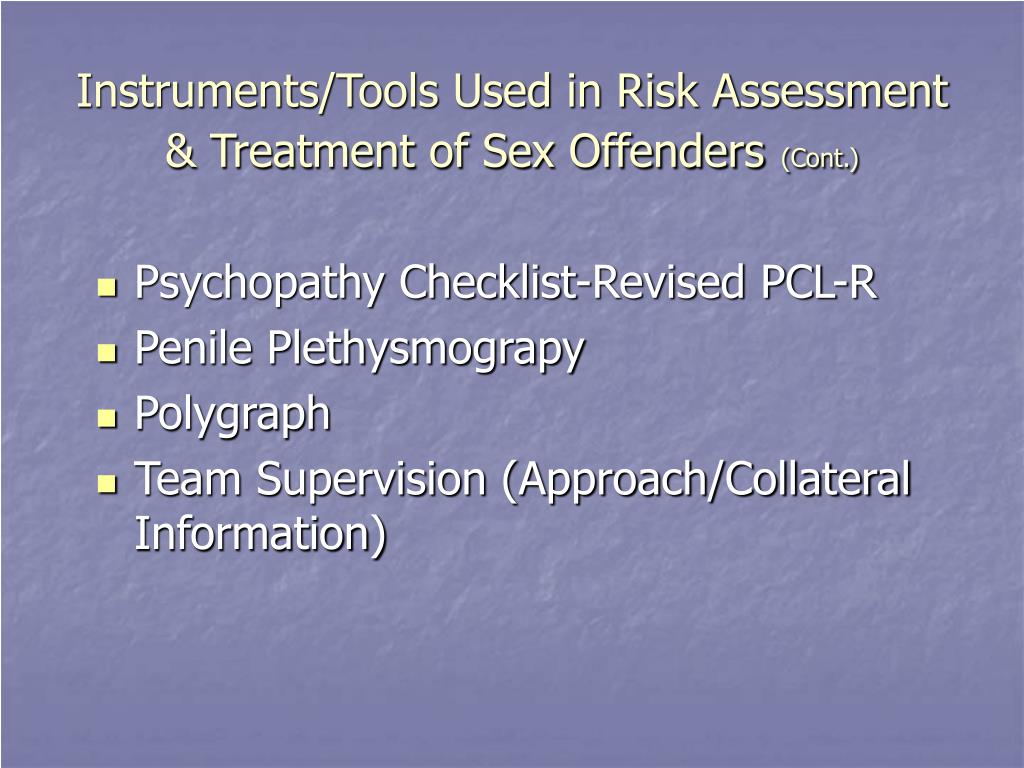 Ppt Community Notification Risk Assessment And Civil Commitment Of