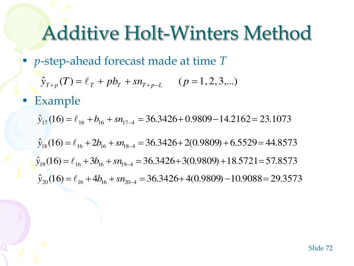 PPT - Exponential Smoothing Methods PowerPoint Presentation - ID:2990195