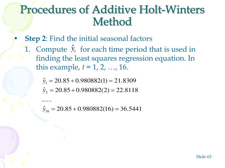 PPT - Exponential Smoothing Methods PowerPoint Presentation - ID:2990195