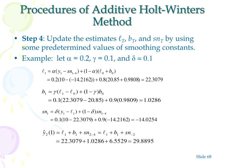 PPT - Exponential Smoothing Methods PowerPoint Presentation - ID:2990195