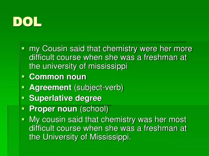 PPT - DOL PowerPoint Presentation, free download - ID:2990244