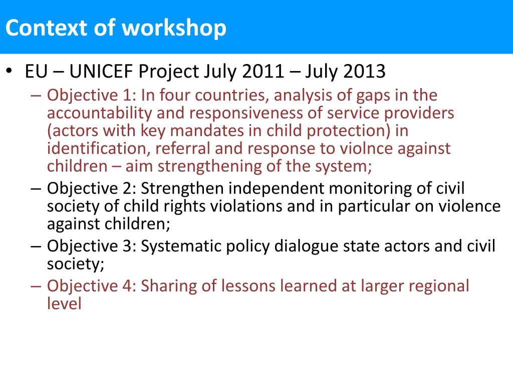 PPT - Strengthening Child Protection systems in their response to ...