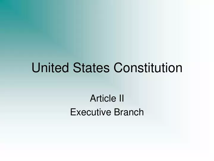 PPT - United States Constitution PowerPoint Presentation, free download ...