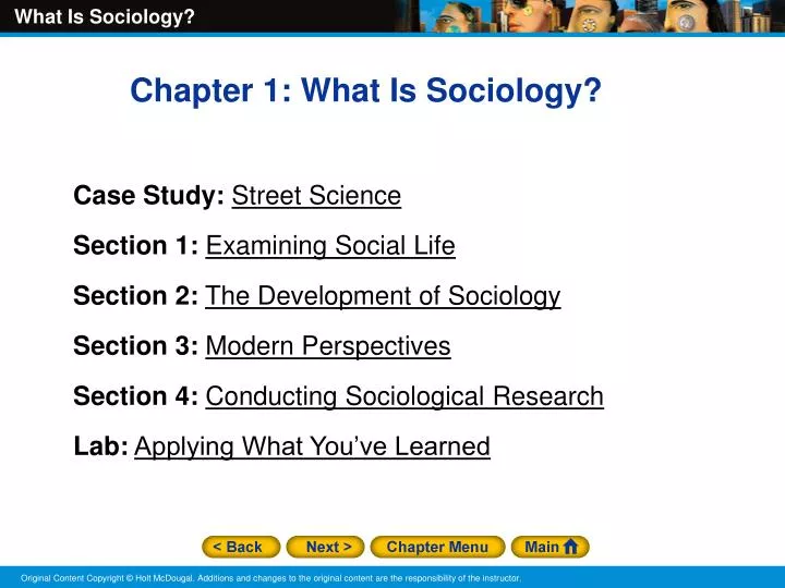 PPT - Chapter 1: What Is Sociology? Case Study: Street Science Section ...