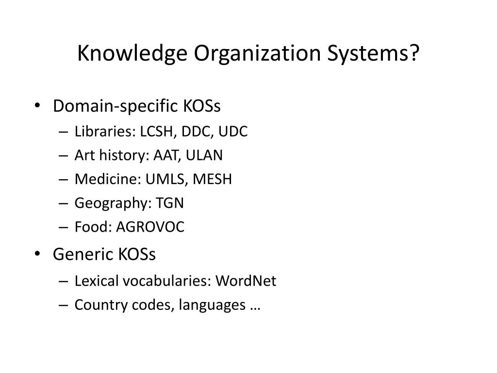 PPT - SKOS Simple Knowledge Organization System PowerPoint Presentation ... PPT - SKOS Simple Knowledge Organization System PowerPoint Presentation ...